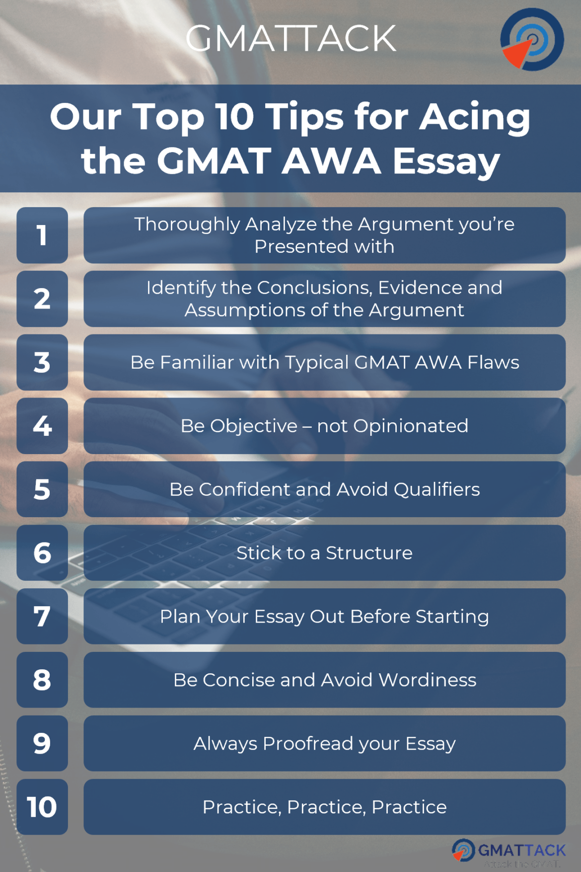 The Top 10 Tips for Acing the GMAT AWA Essay